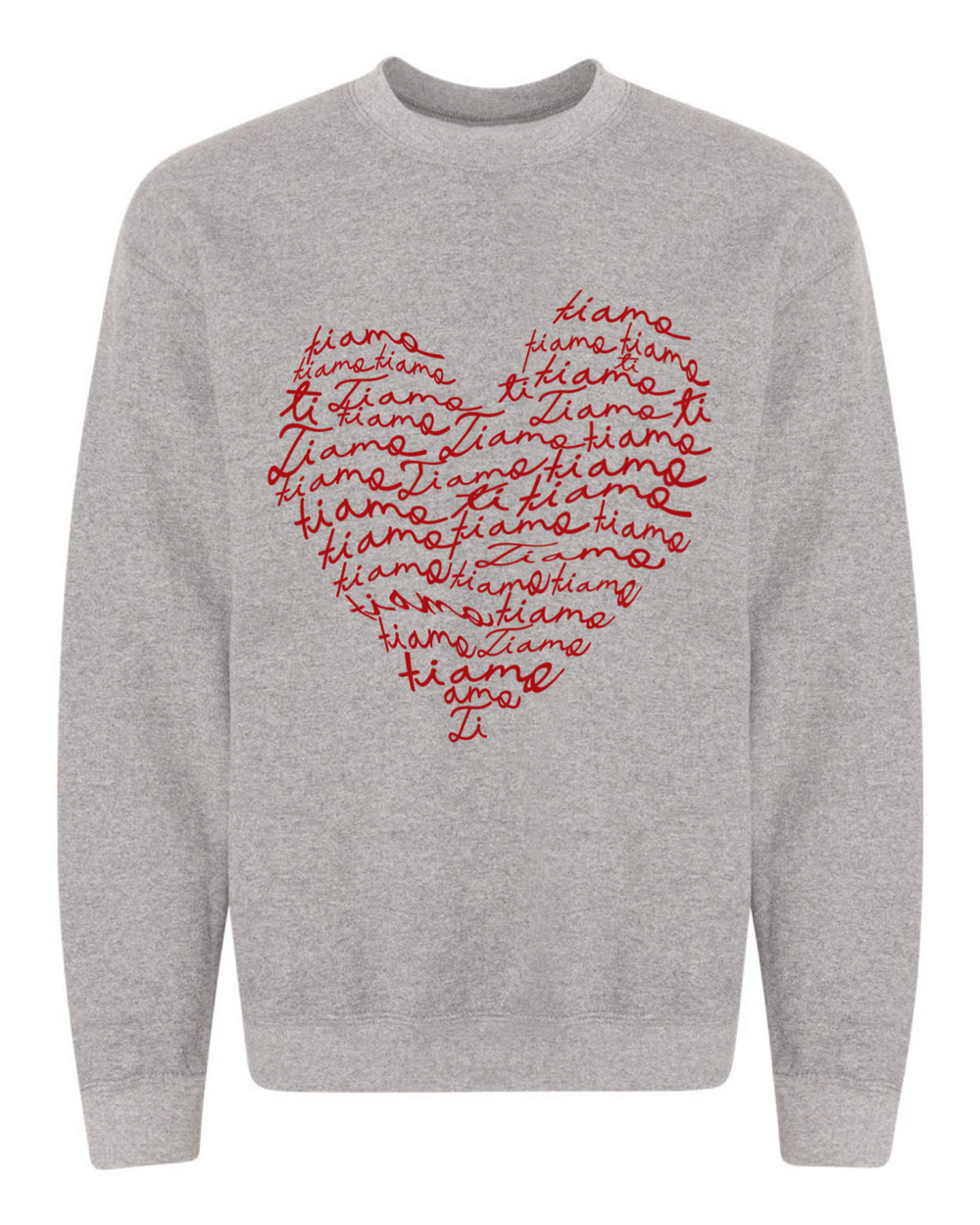 The Ti Amo Script Sweatshirt – La Bottega della Nonna