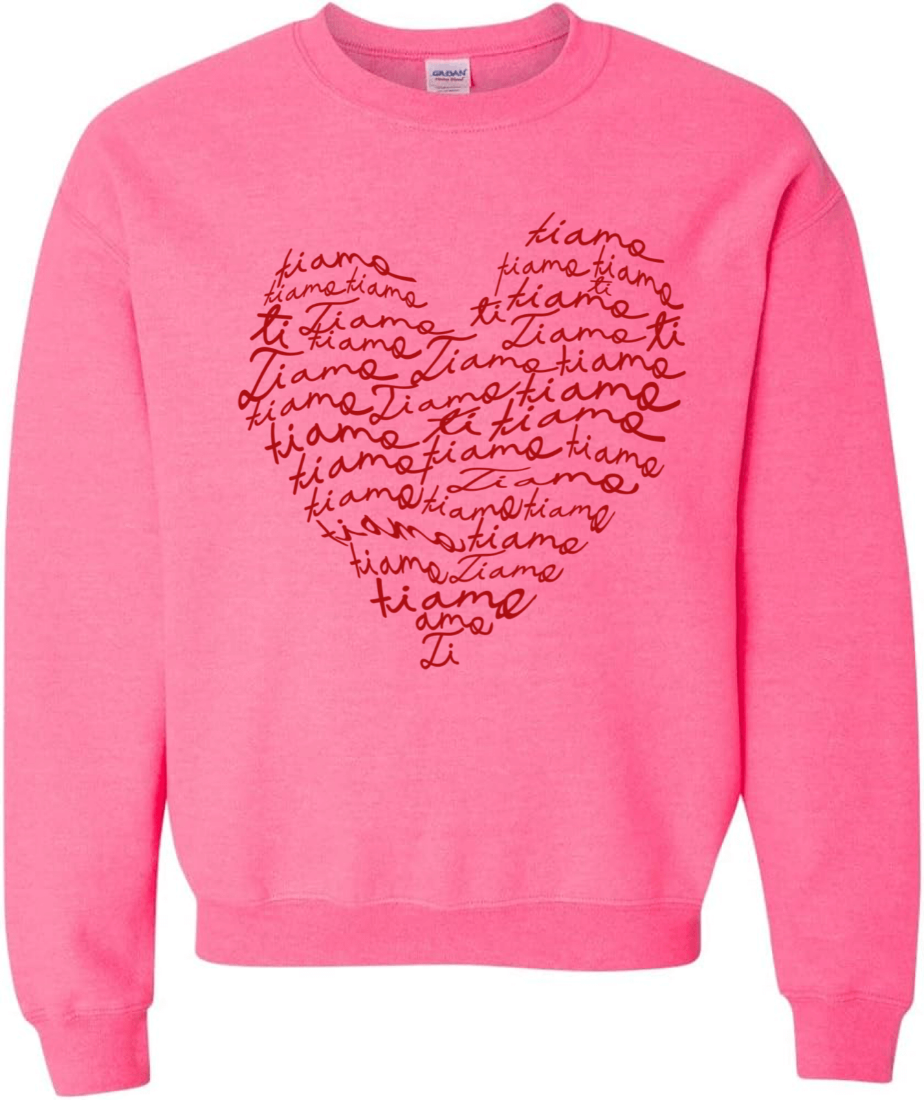 The Ti Amo Script Sweatshirt – La Bottega della Nonna