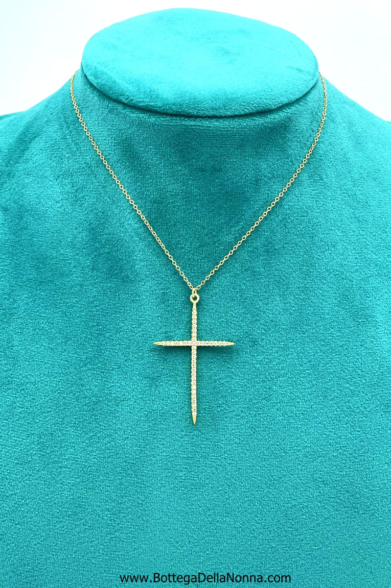 The Roma Cross - Yellow Gold – La Bottega della Nonna
